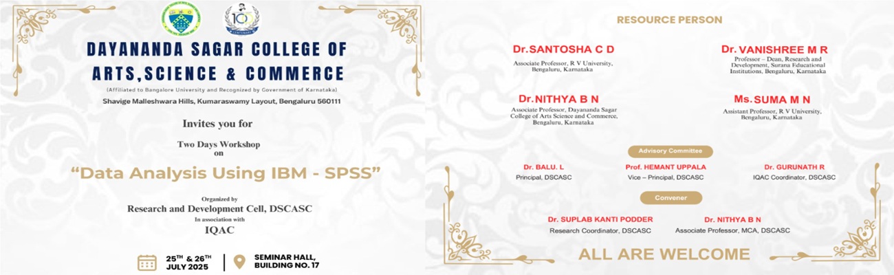 Dayananda Sagar College of Arts, Science & Commerce | DSCASC